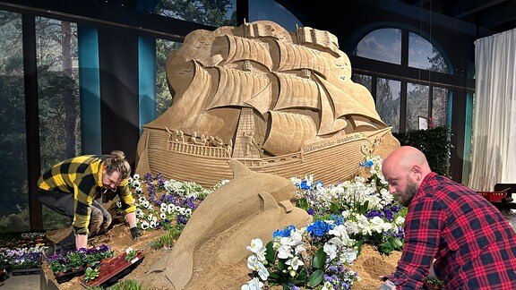 Mit Sand und Blumen Florales zaubern | MDR.DE