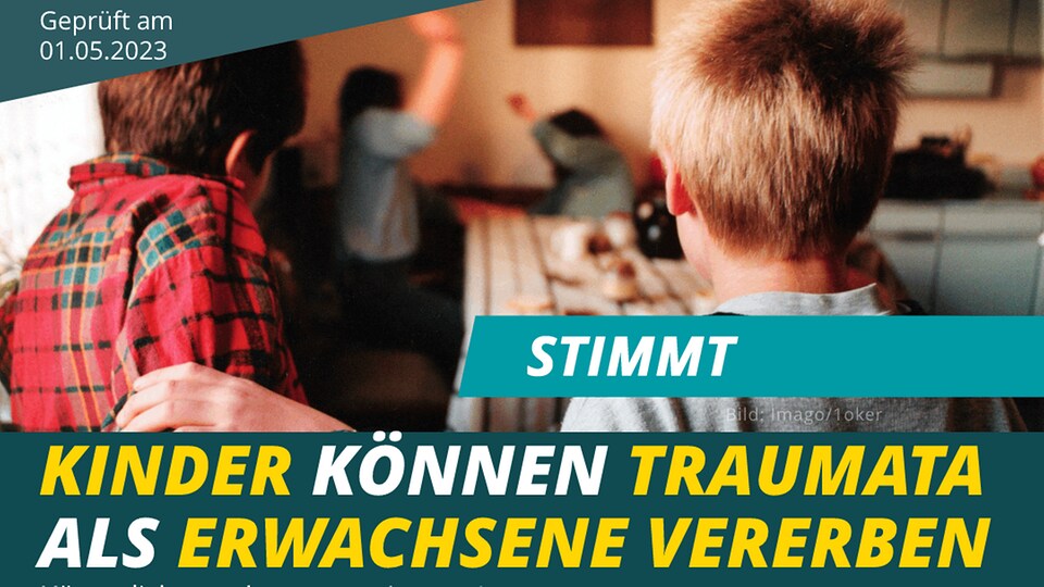 ️ Stimmt: Kinder können Traumata als Erwachsene vererben | MDR.DE