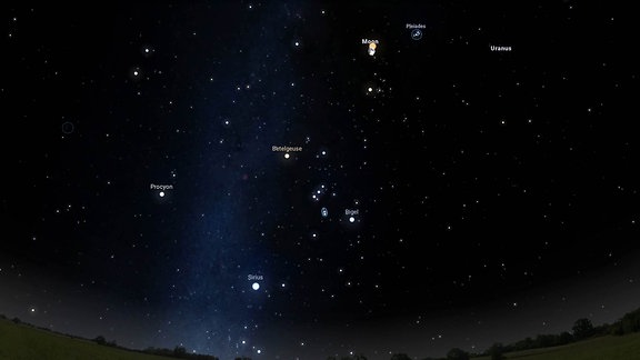 Mond und Mars am Goldenen Tor der Ekliptik | MDR.DE