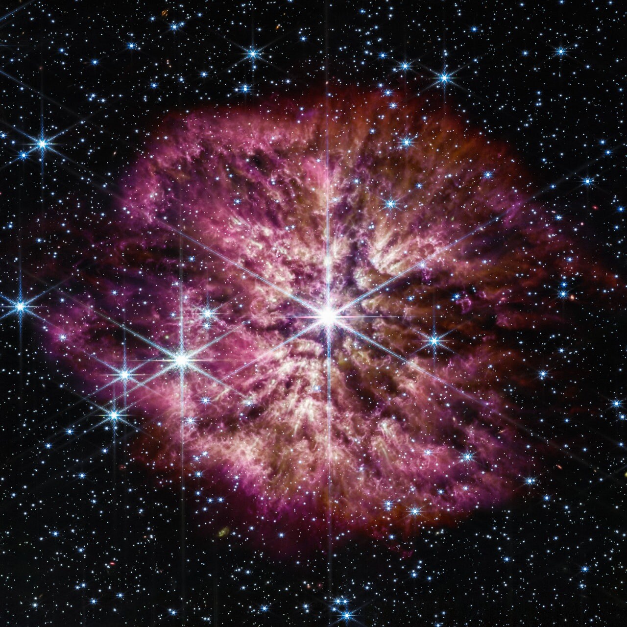 Rote Supernova Explosion